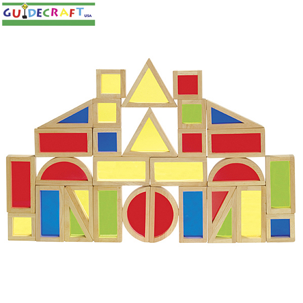 CarefreeKidz.com. Guidecraft Rainbow Blocks 30 Piece Set