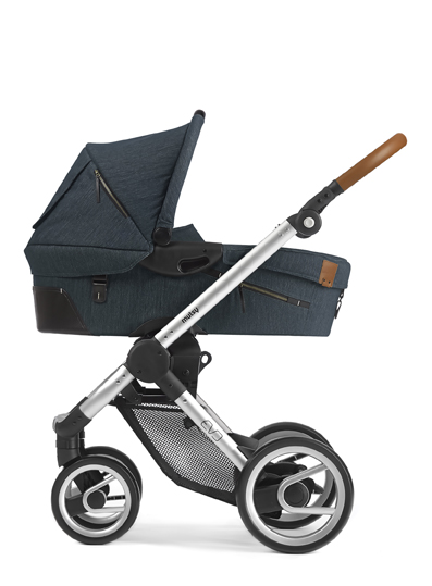 CarefreeKidz.com. Mutsy Evo Industrial Blue Pram Body Bassinet